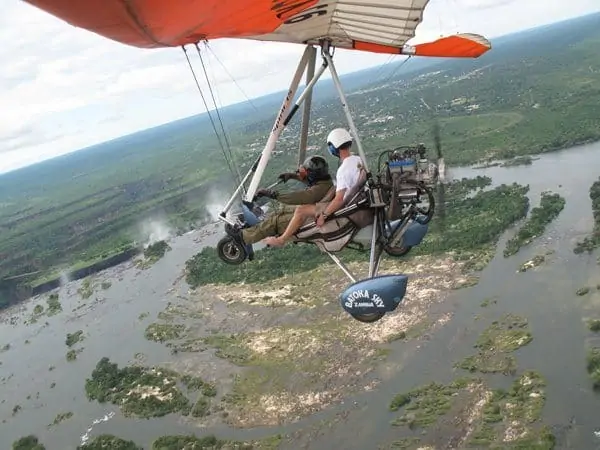 Wings of Freedom Over Victoria Falls on a Microlight Flight Adventure
