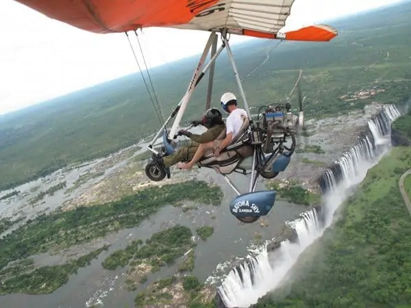 Wings of Freedom Over Victoria Falls on a Microlight Flight Adventure